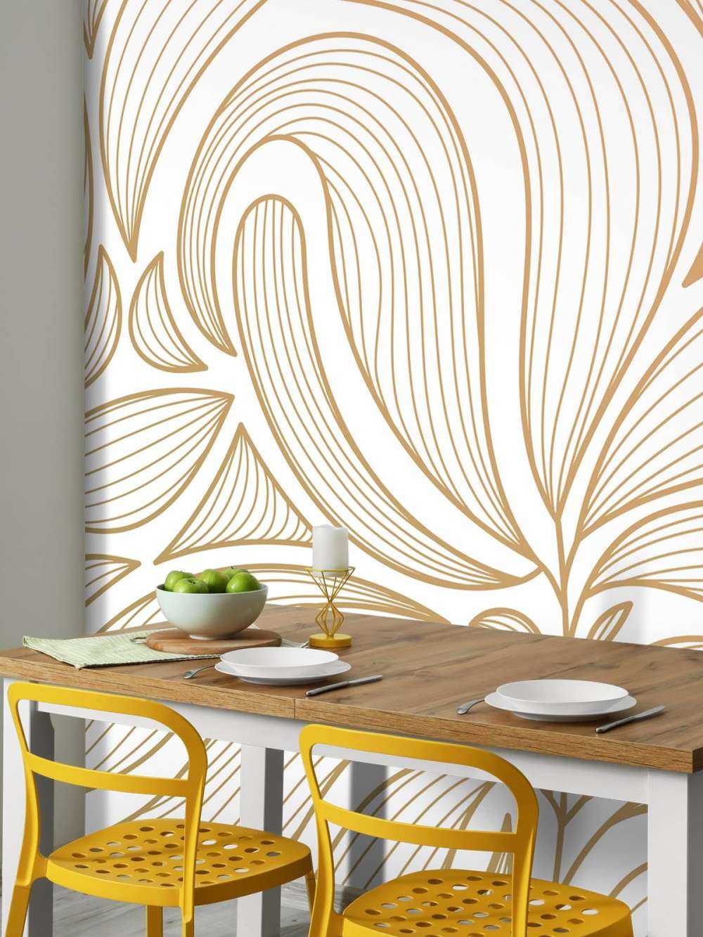 Art deco flowers - Photo Wallpaper