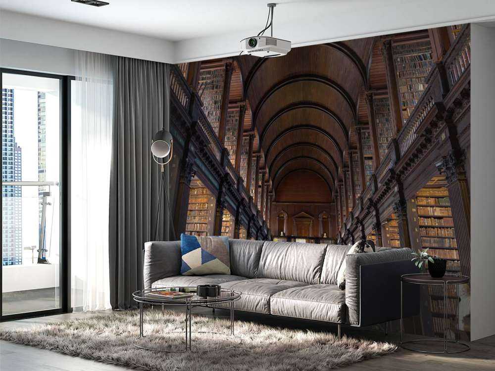 Wallpaper Mural - Classic reading room with arches - Photo Wallpaper
