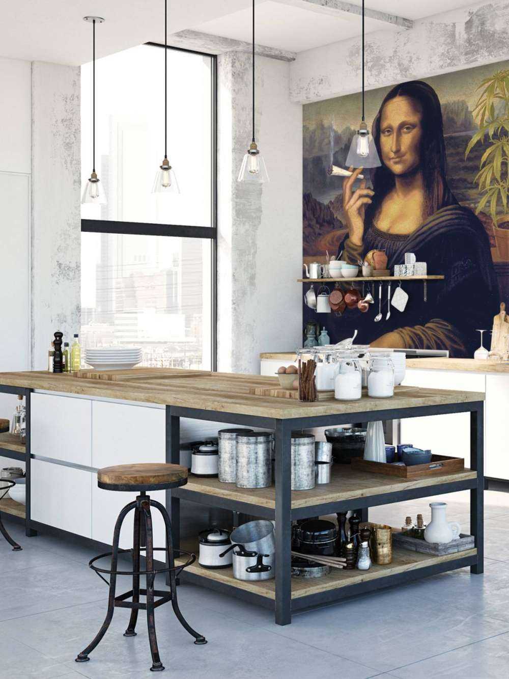 Wallpaper Mural - Mona Lisa Joint - Photo Wallpaper