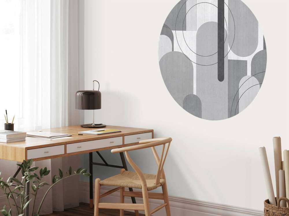 Wall Mural - Grey Shade Overflow - Wallpaper