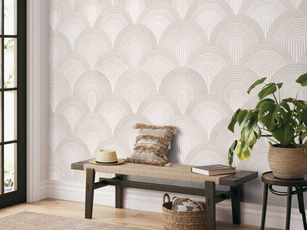 Wallpaper Mural - Boho ombre arcs - sand - Photo Wallpaper