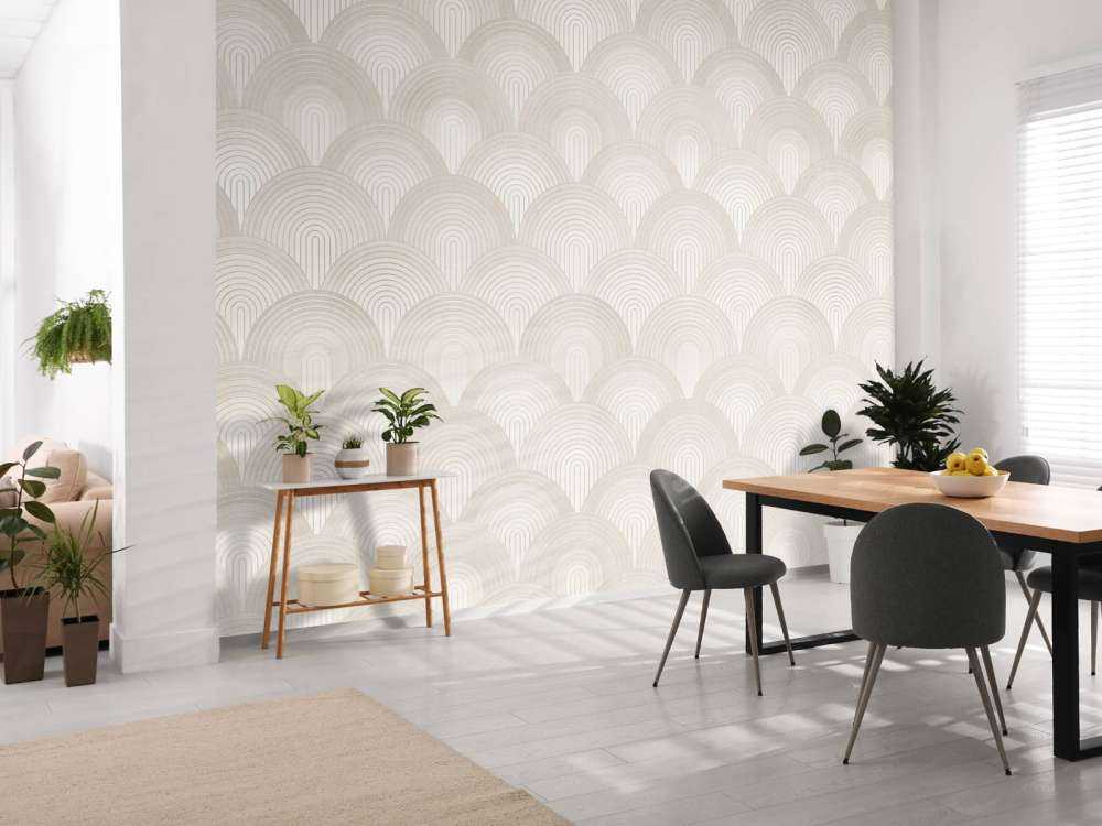 Wallpaper Mural - Boho ombre arcs - sand - Photo Wallpaper