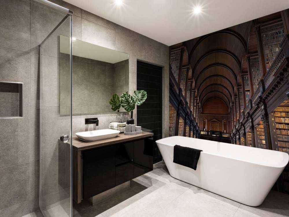 Wallpaper Mural - Classic reading room with arches - Photo Wallpaper