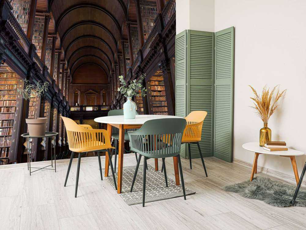 Wallpaper Mural - Classic reading room with arches - Photo Wallpaper