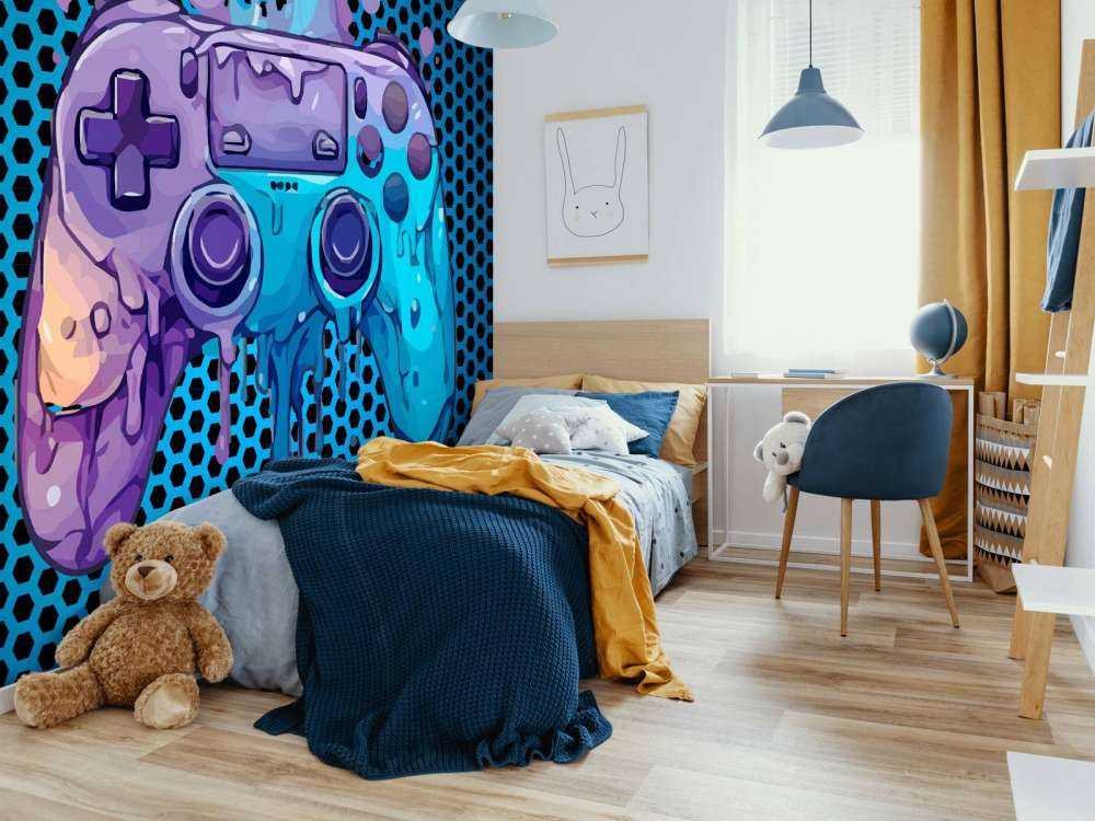 Wall Mural - Melting Gamer Controller - Wallpaper