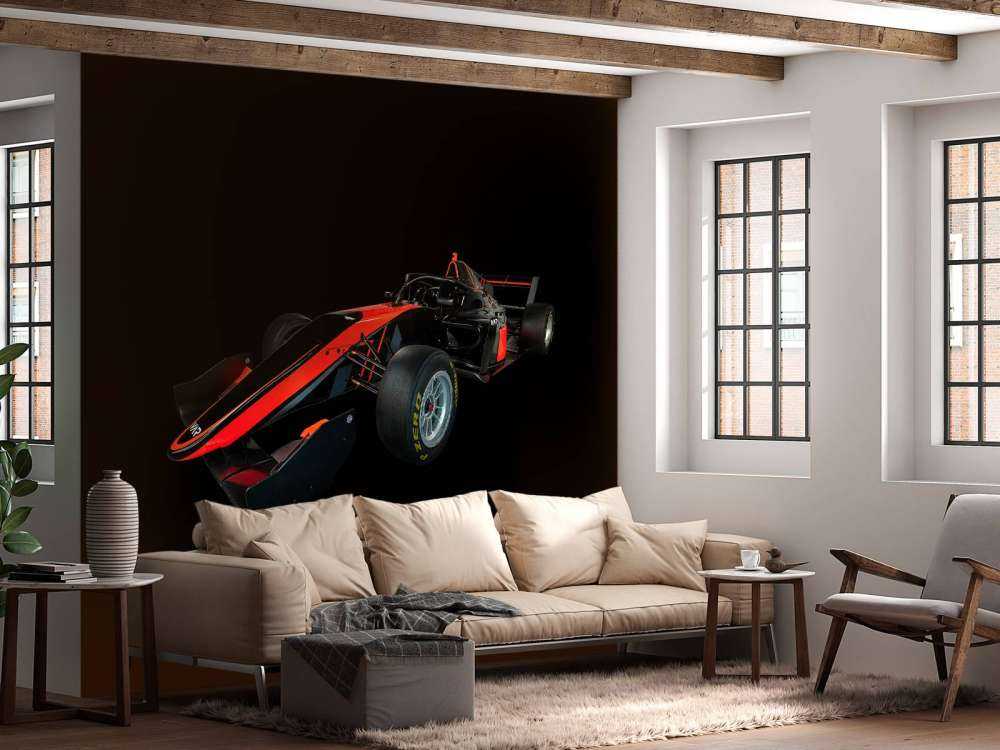 Wallpaper Mural - Formula 3 - Left front view - dark - Wallpaper Murals