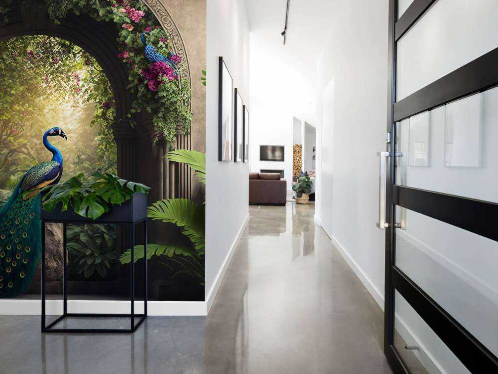 Wallpaper Mural - Peacock in Enchanted Arch - Photo Wallpaper