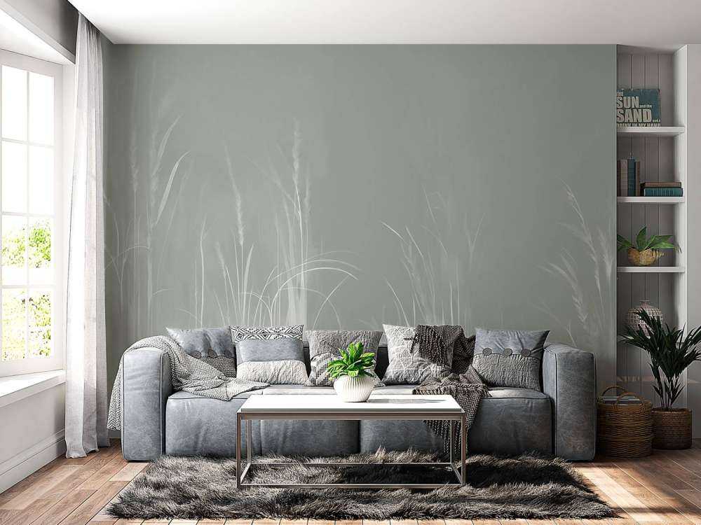 Wallpaper Mural - Nature Mood Deep Gray - Wallpaper Murals