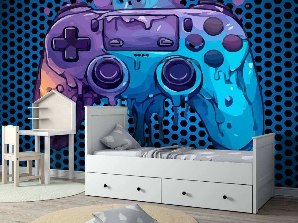 Wall Mural - Melting Gamer Controller - Wallpaper