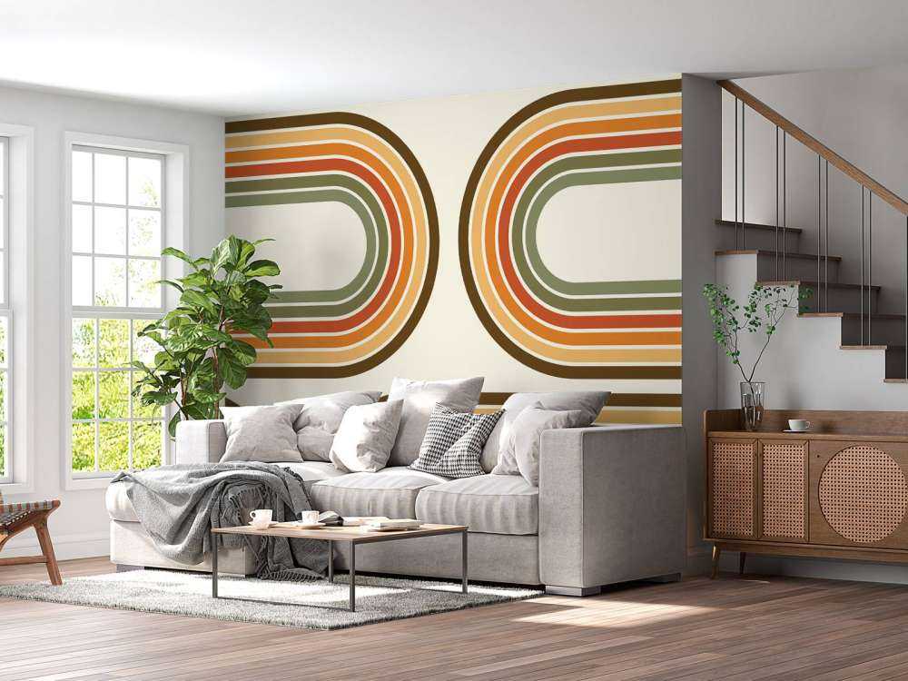 Wallpaper Mural - Retro figures - Wallpaper Murals