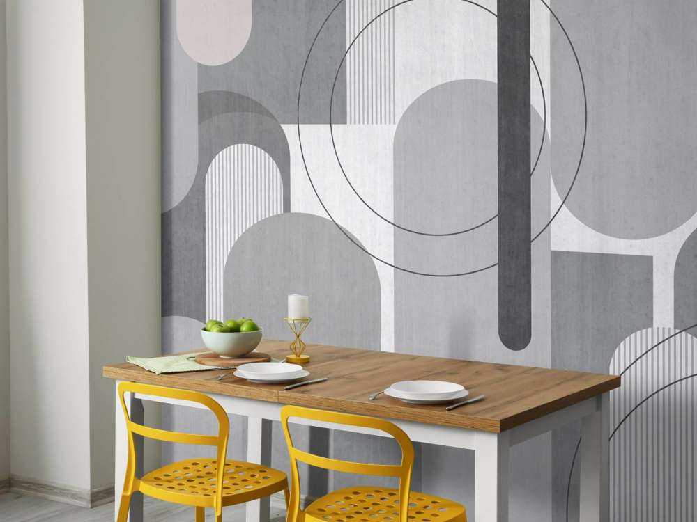 Wall Mural - Grey Shade Overflow - Wallpaper