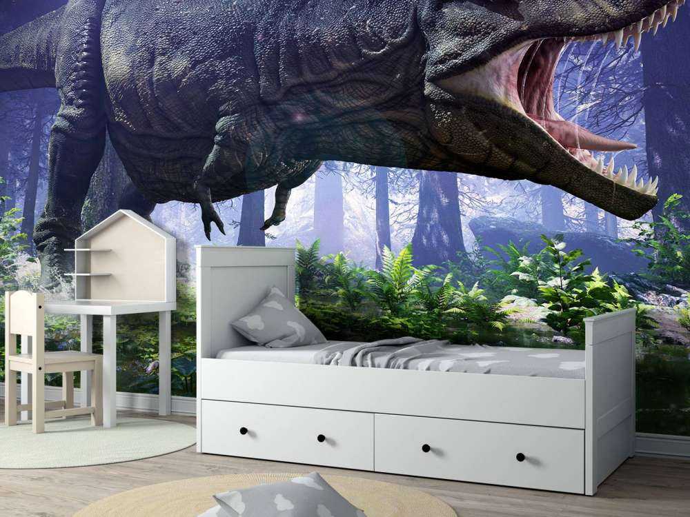 Wallpaper Mural - Tyrannosaurus Rex at lake - Photo Wallpaper
