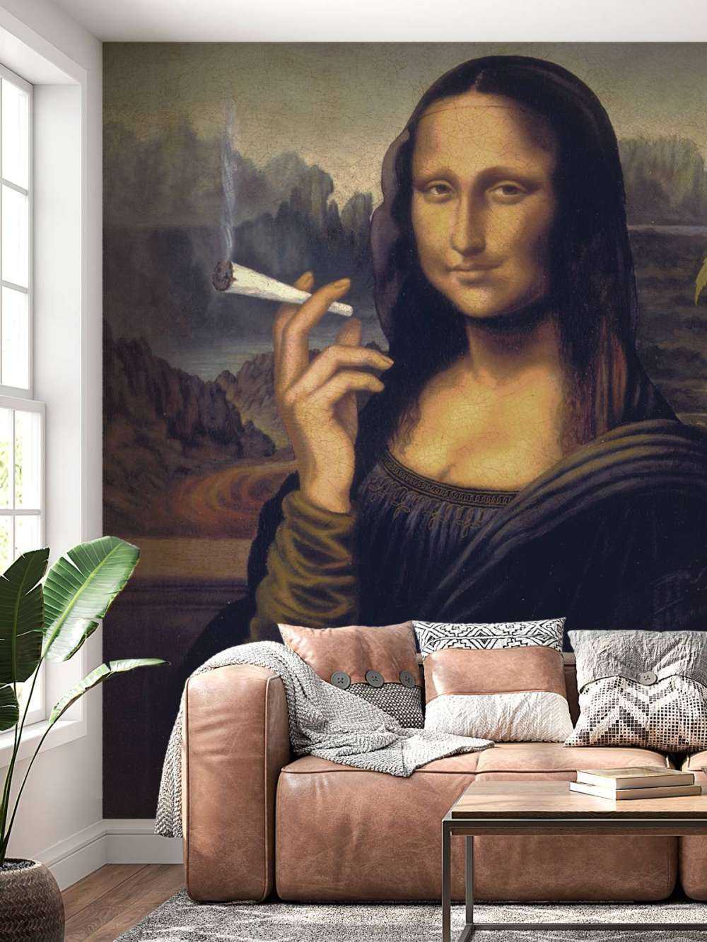 Wallpaper Mural - Mona Lisa Joint - Photo Wallpaper