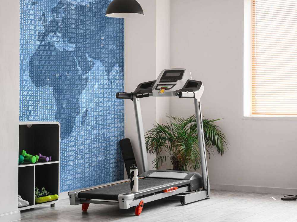 Wallpaper Mural - Binary world map - Wallpaper Murals
