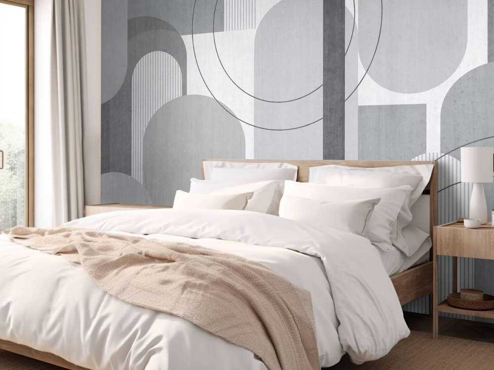 Wall Mural - Grey Shade Overflow - Wallpaper